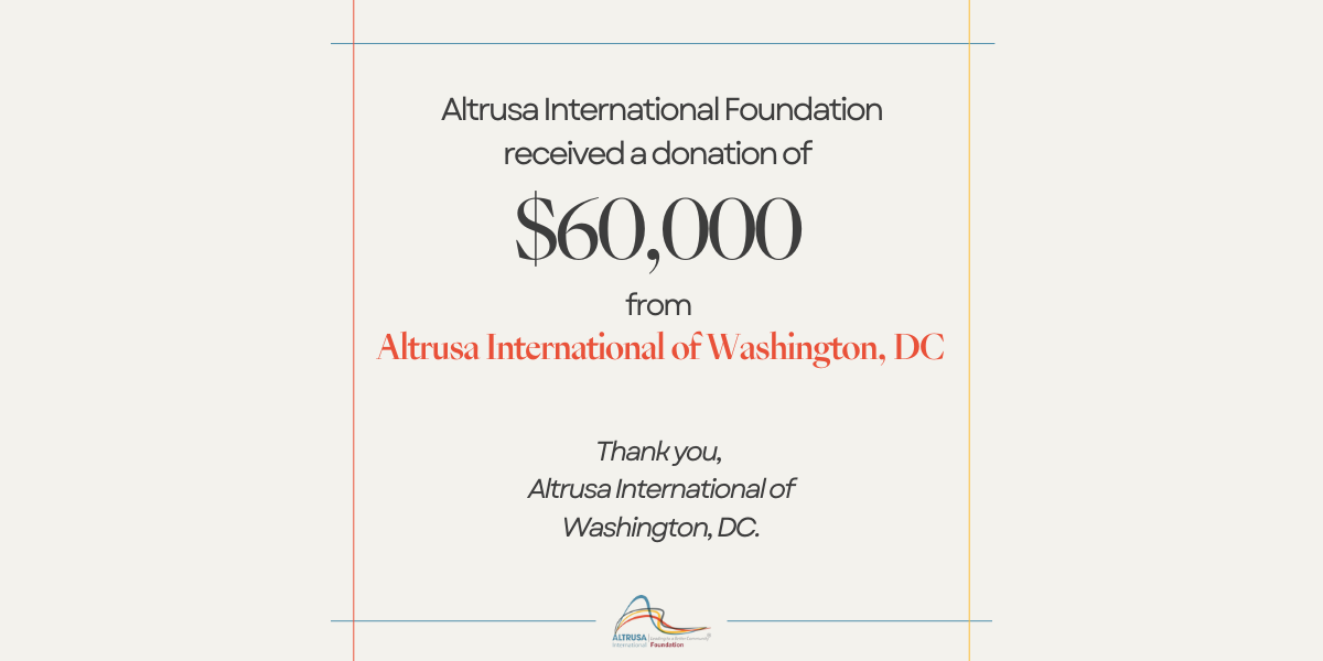 Instagram IG donation 60k – Altrusa International Foundation